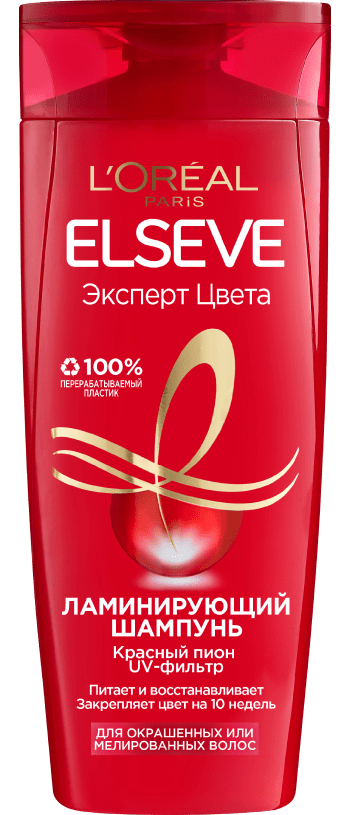 Elseve Эксперт Цвета Уход за волосами Ламинирующий шампунь-уход Эксперт ...